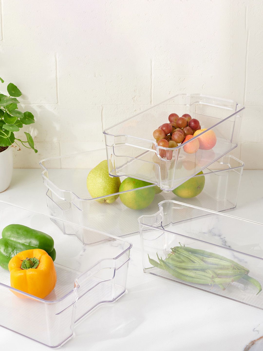 Buy Home Centre Orion Elfin Transparent Open Storage Fridge Organizer ...