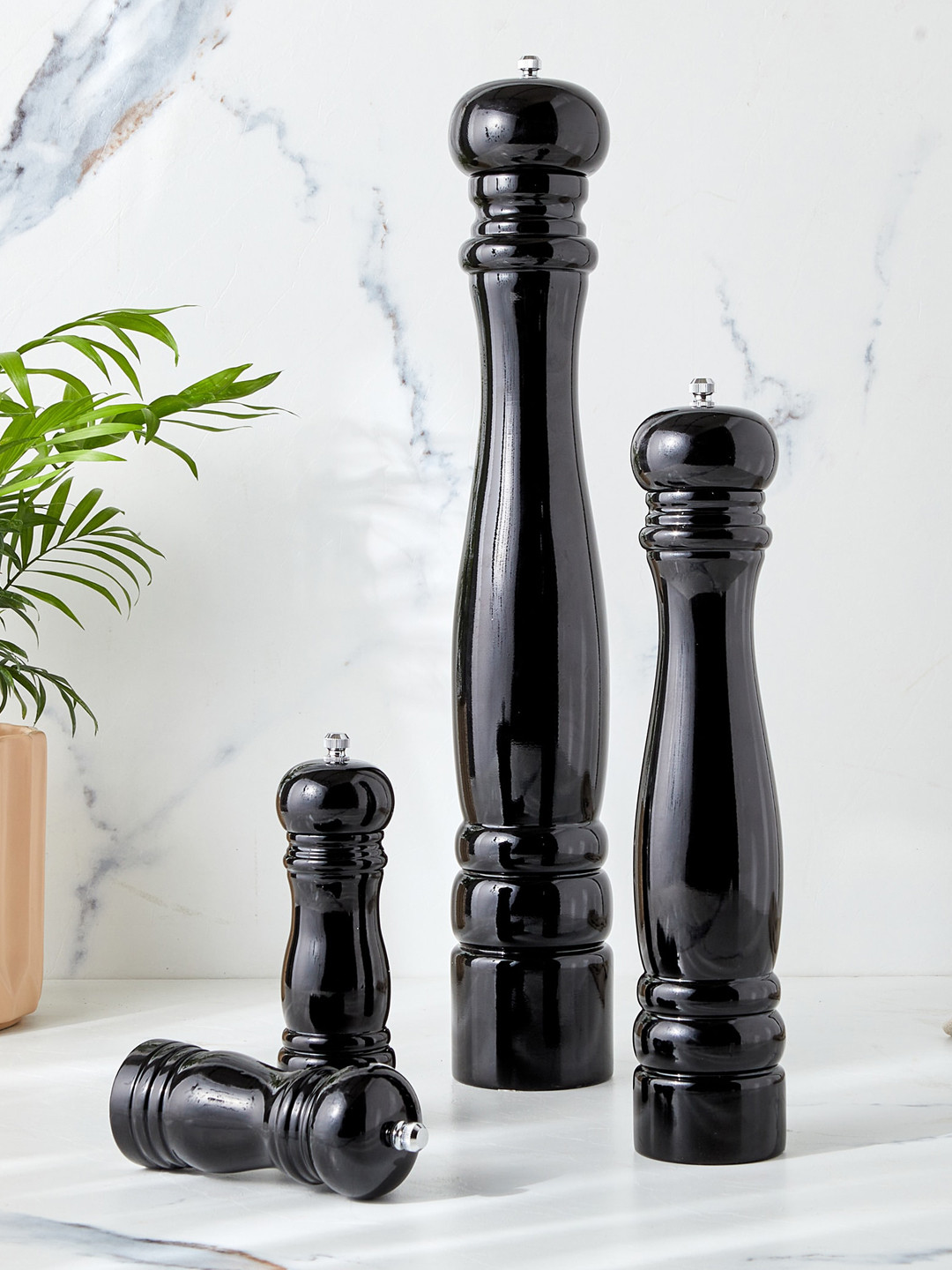 Buy Home Centre Chef Special Camo Black Wooden Pepper Mills - Salt And Pepper Shakers for Unisex ...