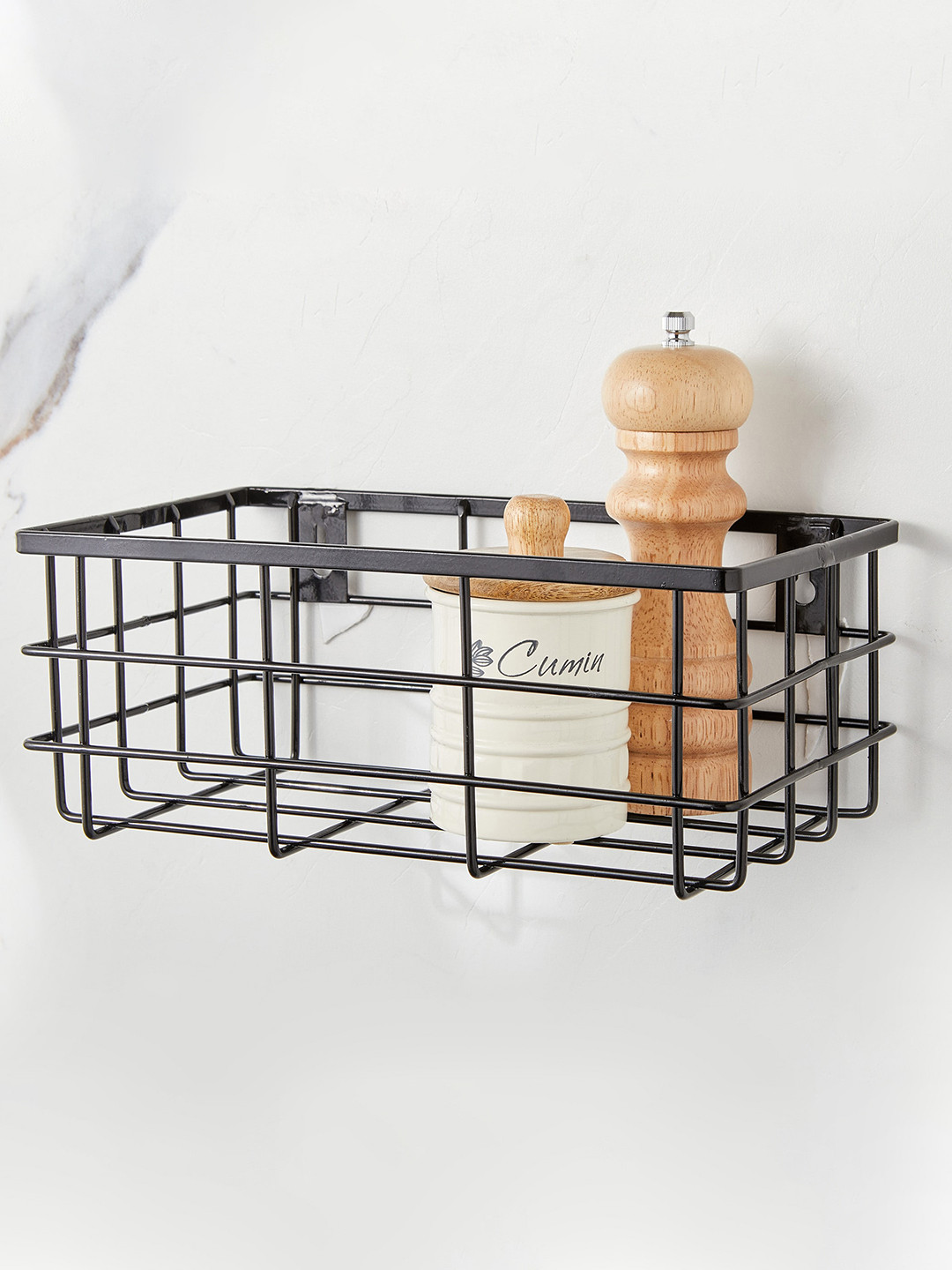 Buy Home Centre Chef Special Black Wall Mounted Basket - Kitchen Tools ...