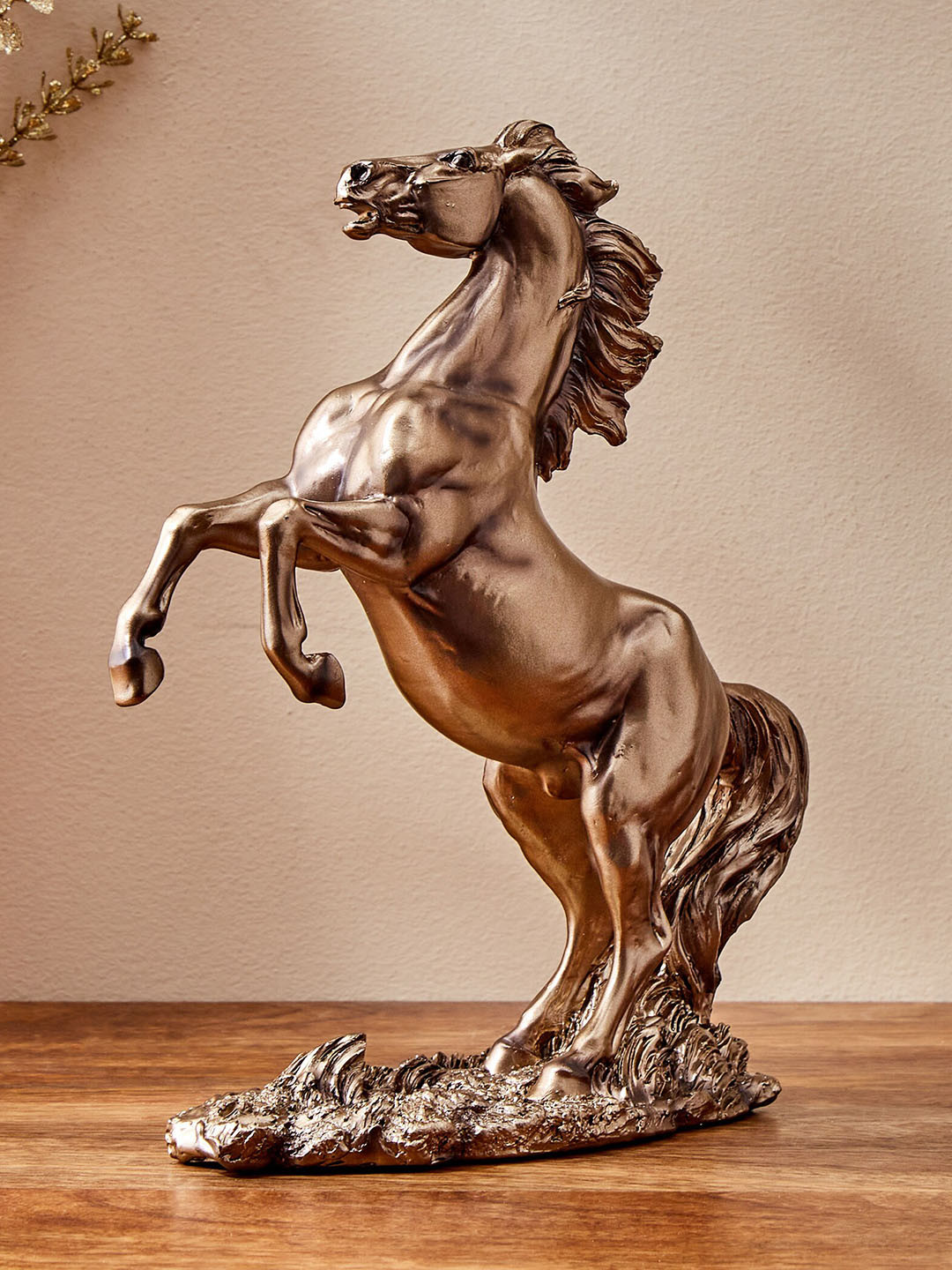 Buy Home Centre Jaguar Copper Toned Galloping Horse Showpieces ...