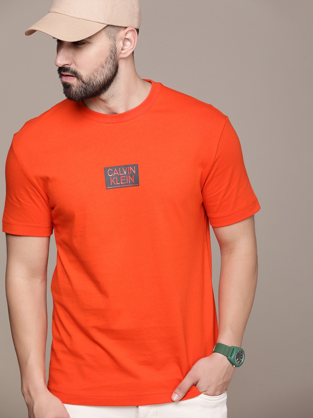 Buy Calvin Klein Jeans Pure Cotton Brand Logo Printed Casual T Shirt