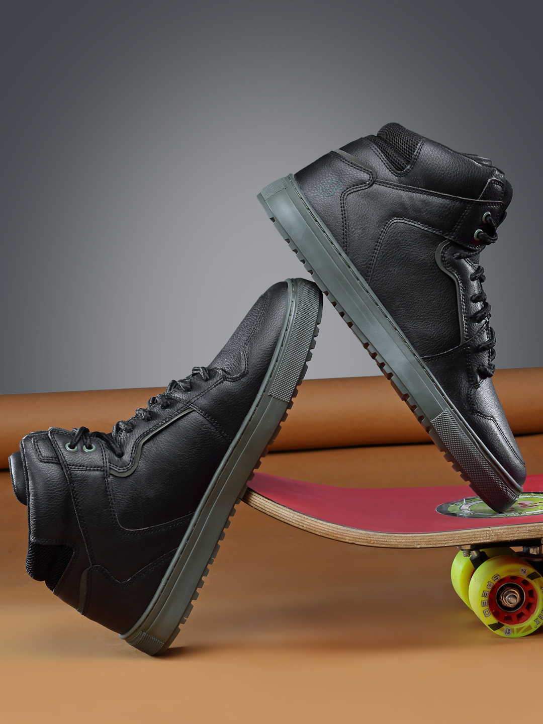 Buy SOLETHREADS REBEL Men ELEVATE Solid High Top Texture Outsole ...