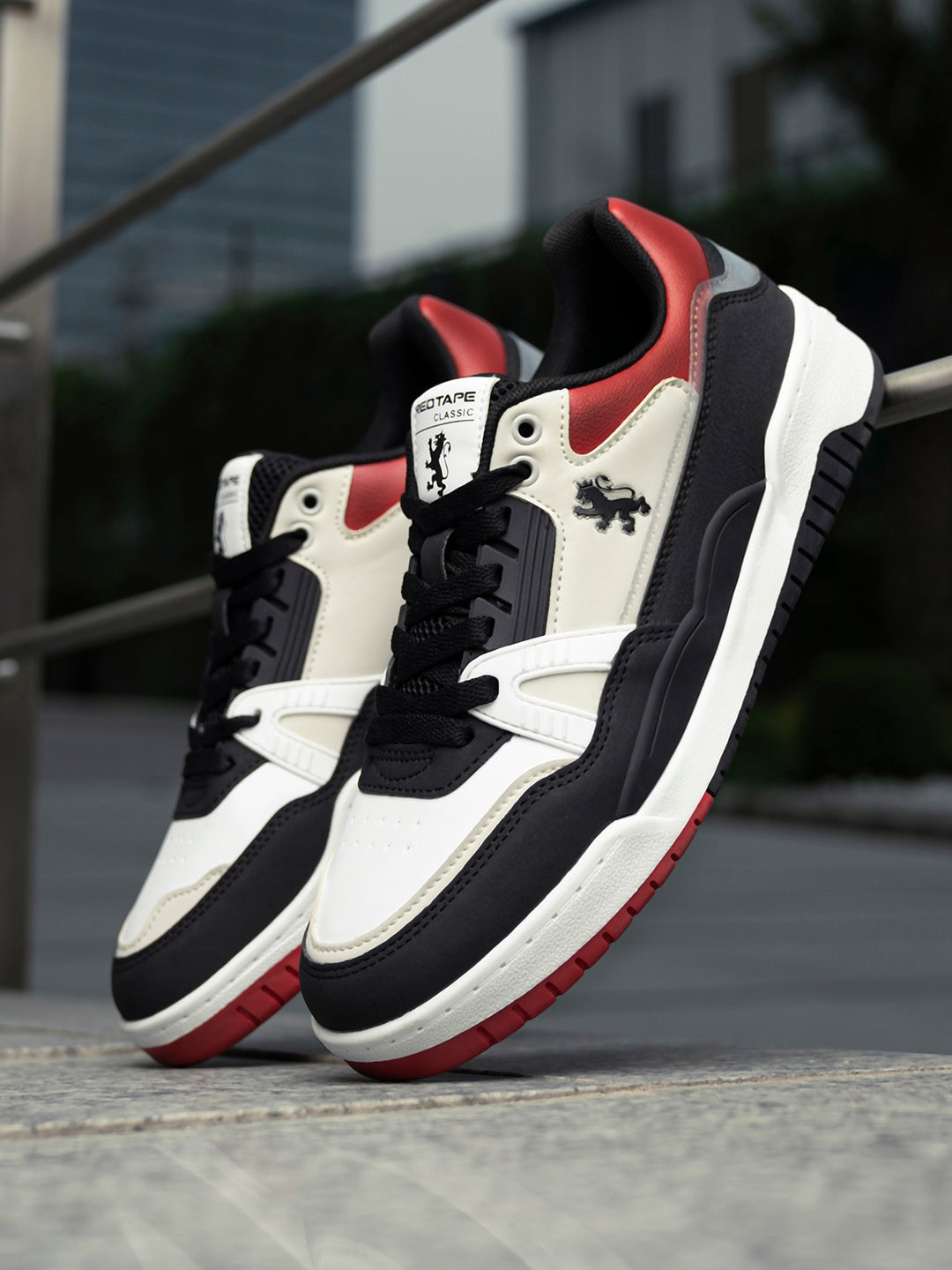 Buy Red Tape Men Colourblocked Contrast Sole Sneakers - Casual Shoes ...