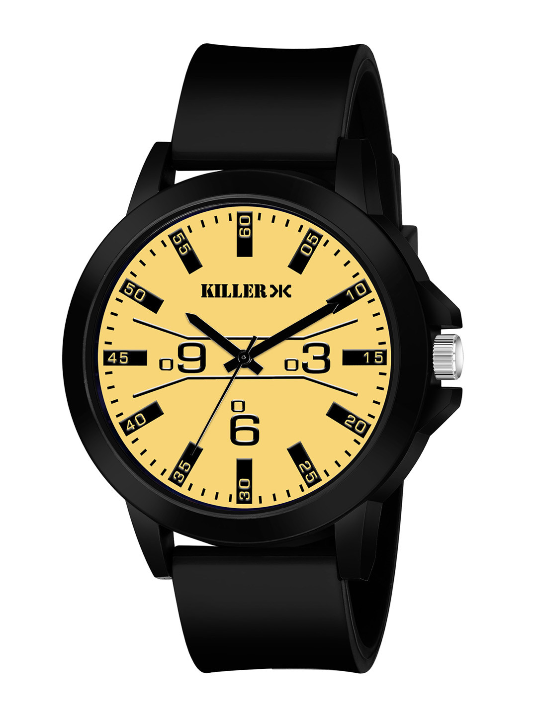 Buy Killer Men Straps Analogue Watch KL 9608 YELLOW - Watches for Men ...
