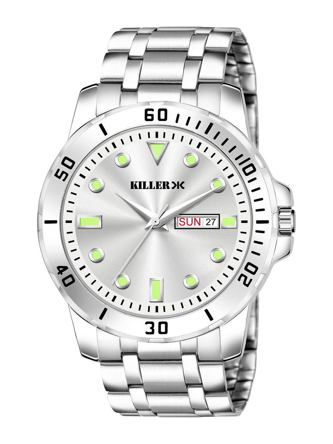 Buy Killer Men Stainless Steel Bracelet Style Straps Analogue Watch KL ...