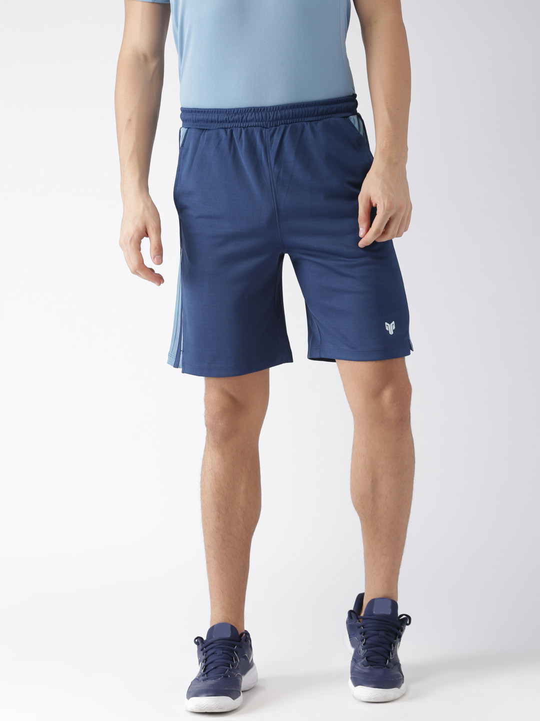 Buy 2GO Men Blue Solid Sports Shorts - Shorts for Men 2385014 | Myntra