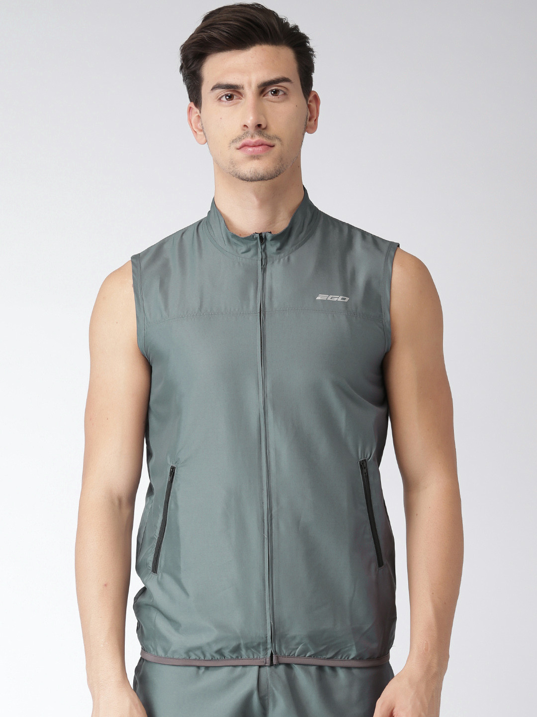 Buy 2GO Men Grey Running Jacket - Jackets for Men 2385121 | Myntra