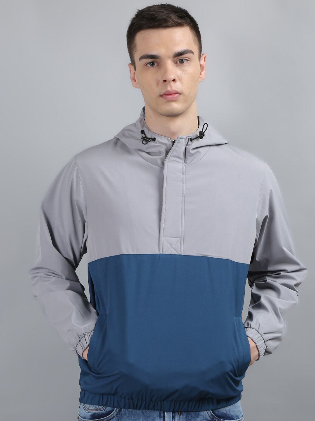 Buy TIM PARIS Windcheater Colourblocked Hooded Bomber Jacket - Jackets ...