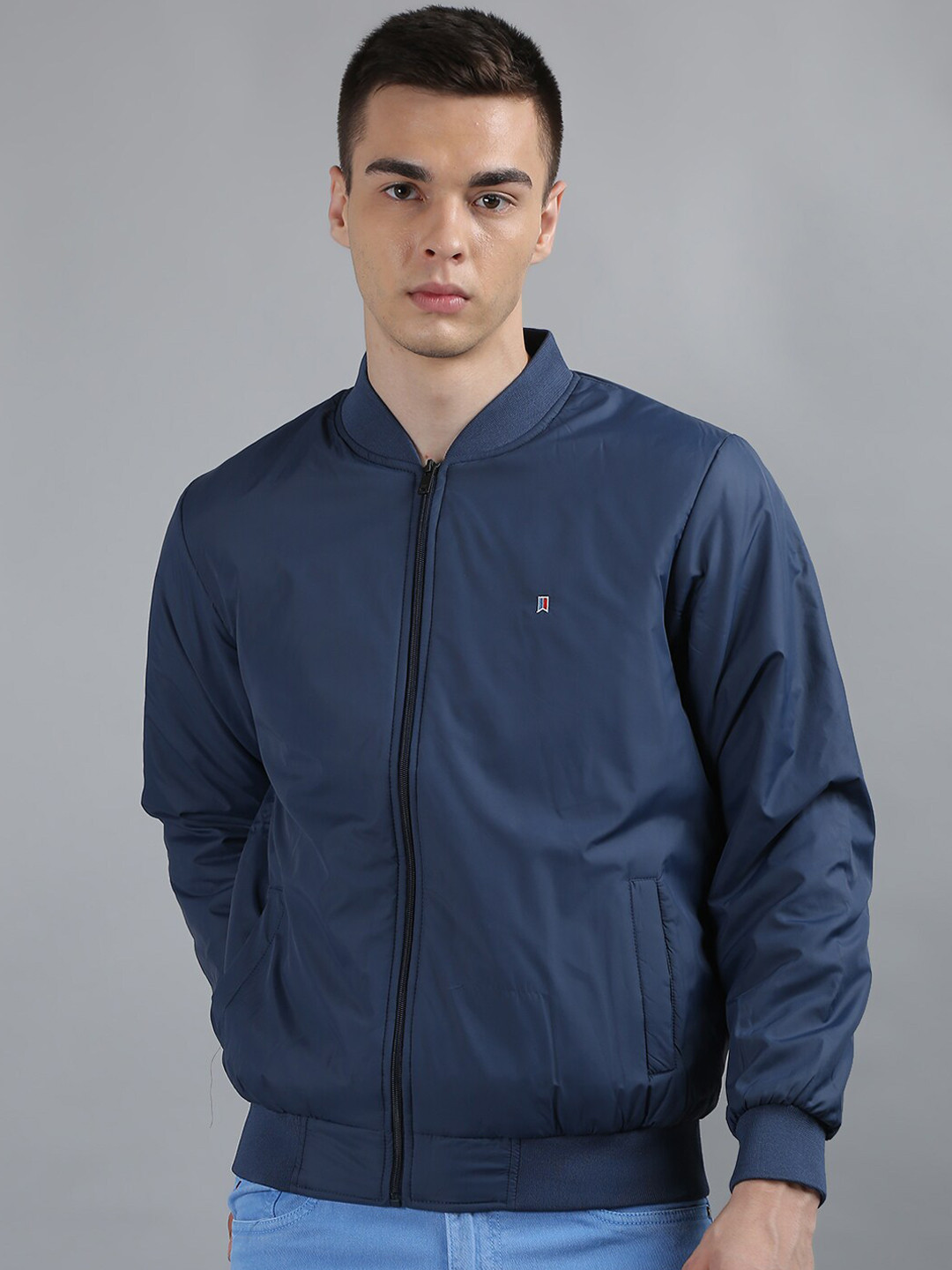 Buy TIM PARIS Stand Collar Bomber Jacket - Jackets for Men 23857532 ...