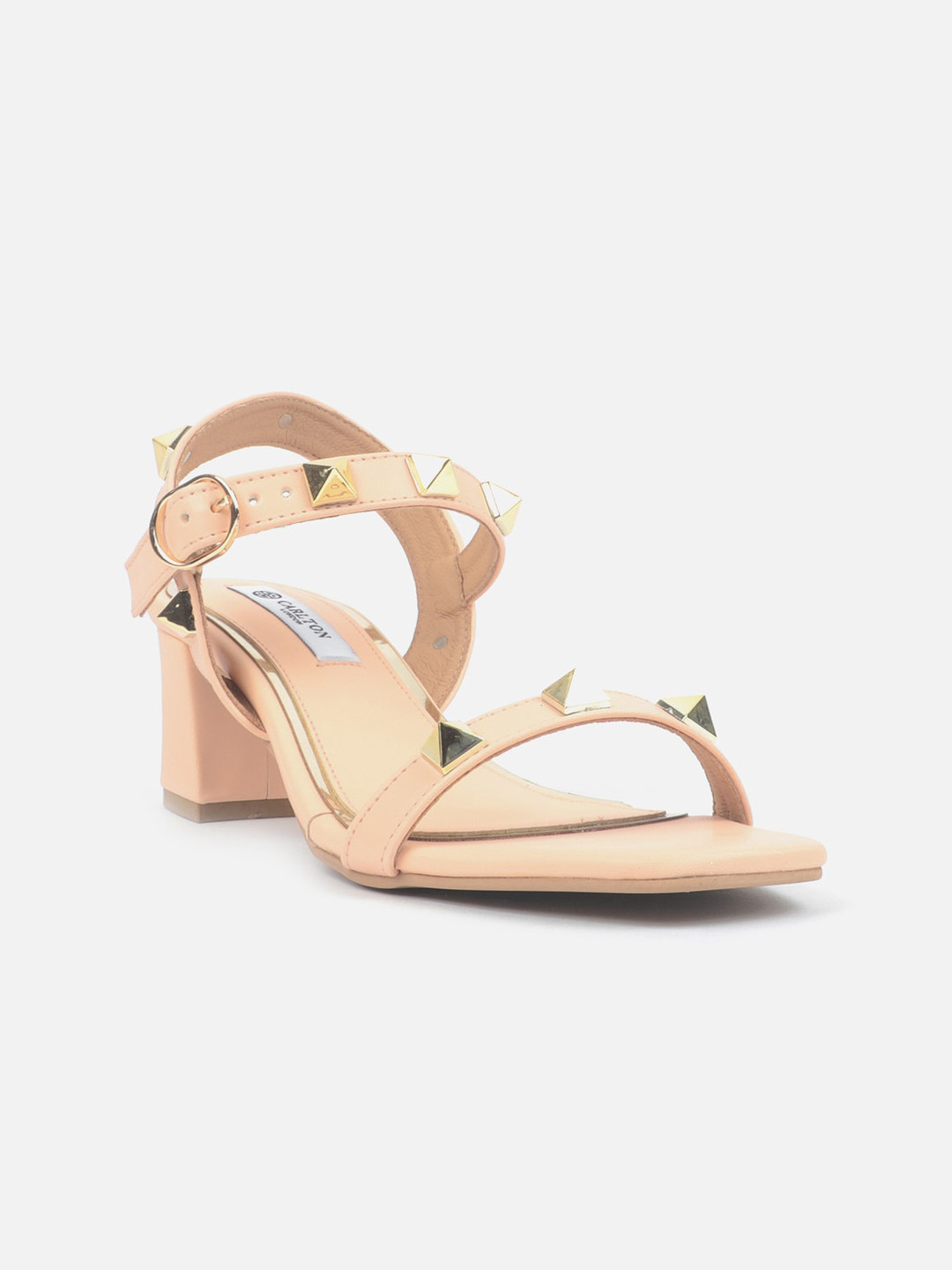 Buy Carlton London Square Toe Block Heels With Buckles - Heels for ...