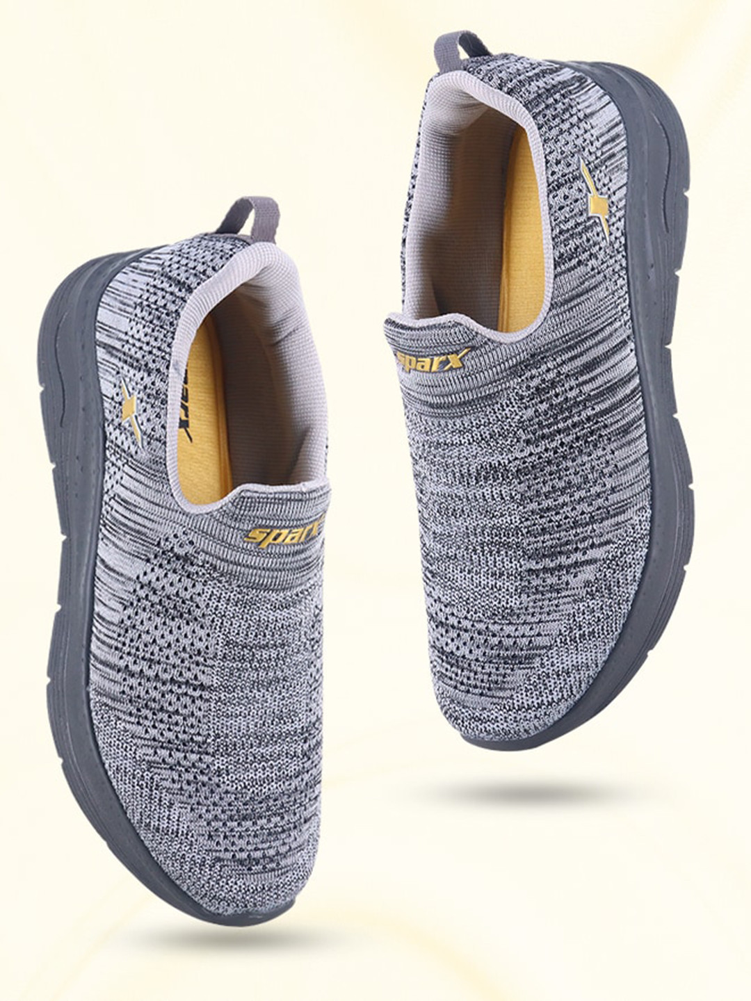 Buy Sparx Men Textured Comfort Insole Mesh Basics Slip On Sneakers ...