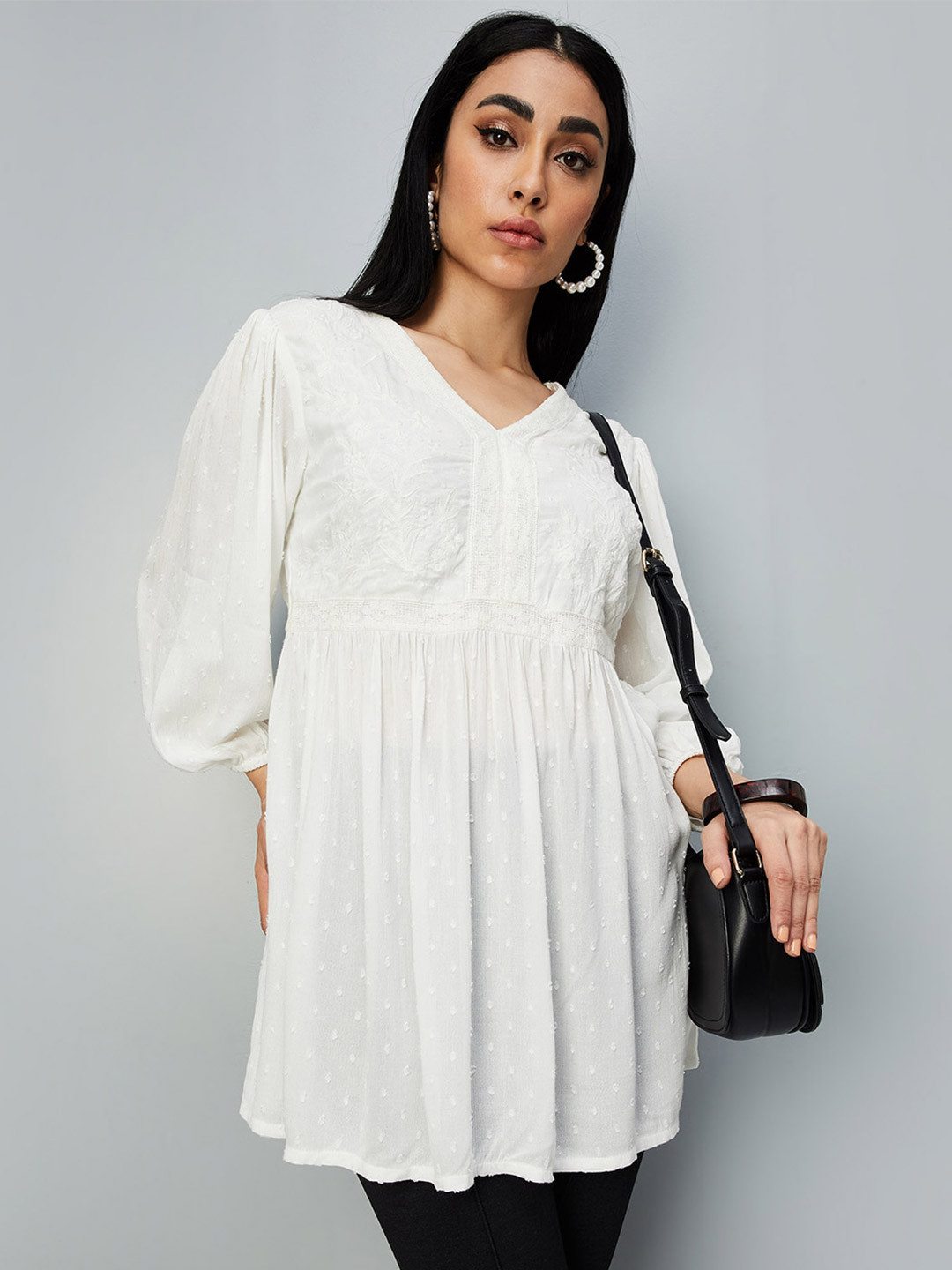 Buy Max Self Design Tunic - Tunics for Women 23885248 | Myntra