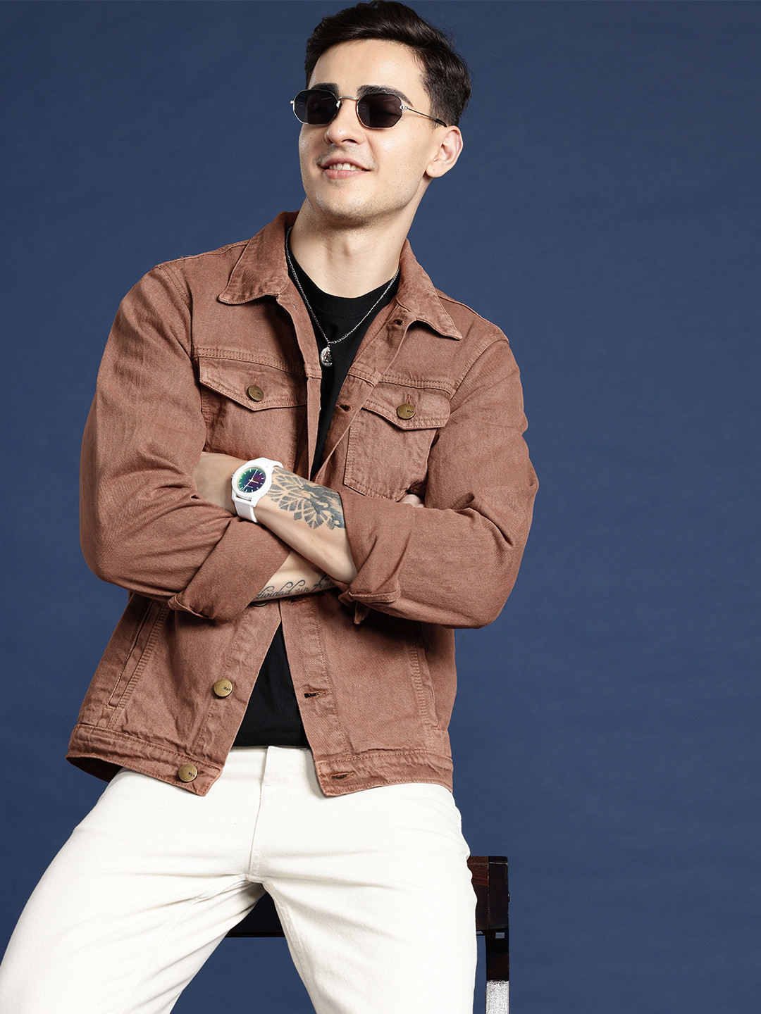 Buy Mast & Harbour Pure Cotton Denim Jacket - Jackets for Men 23886426 ...