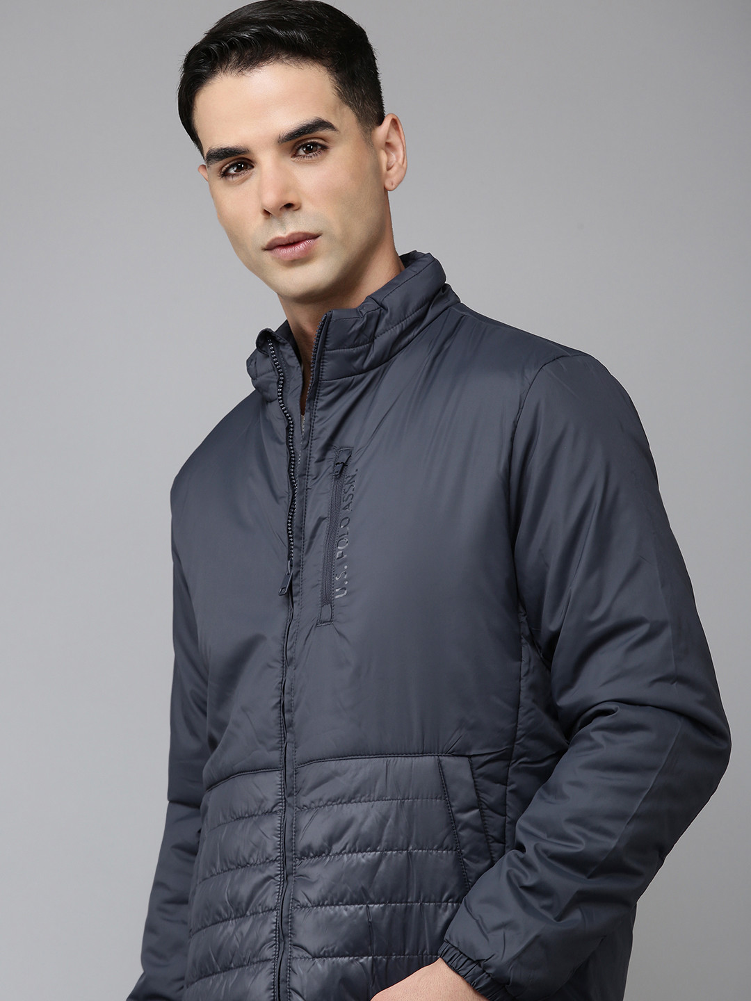 Buy U.S. Polo Assn. Solid Padded Jacket - Jackets for Men 23900378 | Myntra