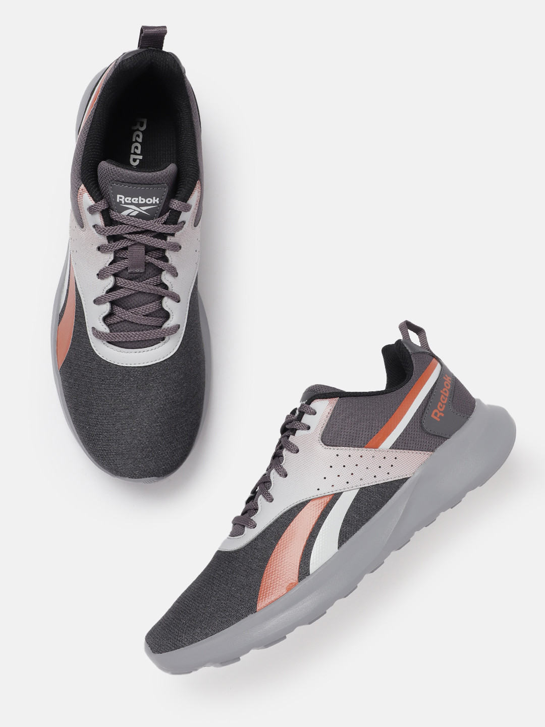 Buy Reebok Men Woven Design Dura Running Shoes With Brand Logo Detail ...
