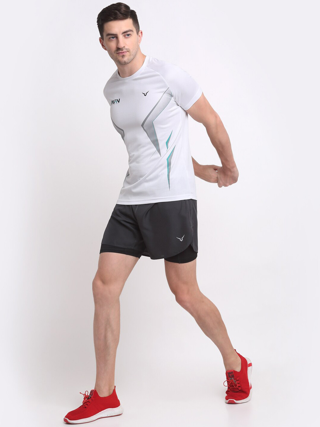 Buy Invincible Men Double Layered Long Distance Running Shorts - Shorts ...