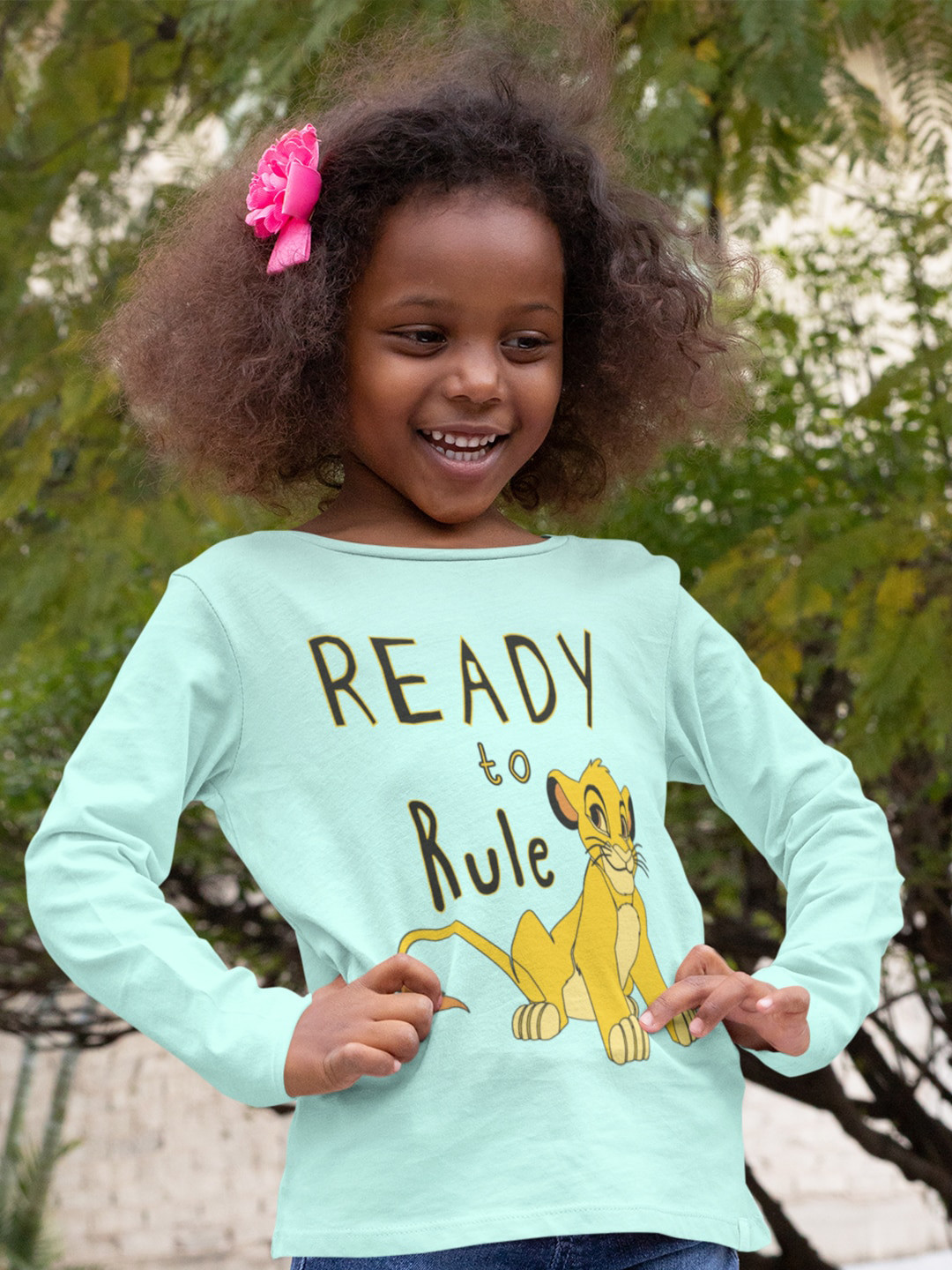 Buy KINSEY Girls Lion King Printed Cotton T Shirt - Tshirts for Girls ...