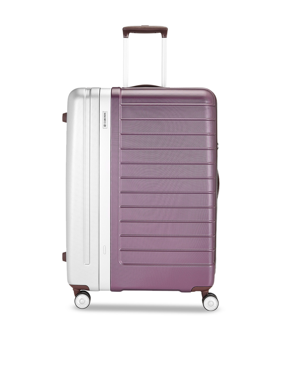 Buy CARLTON DUALTONE Colourblocked Textured Large Trolley Bag - Trolley ...