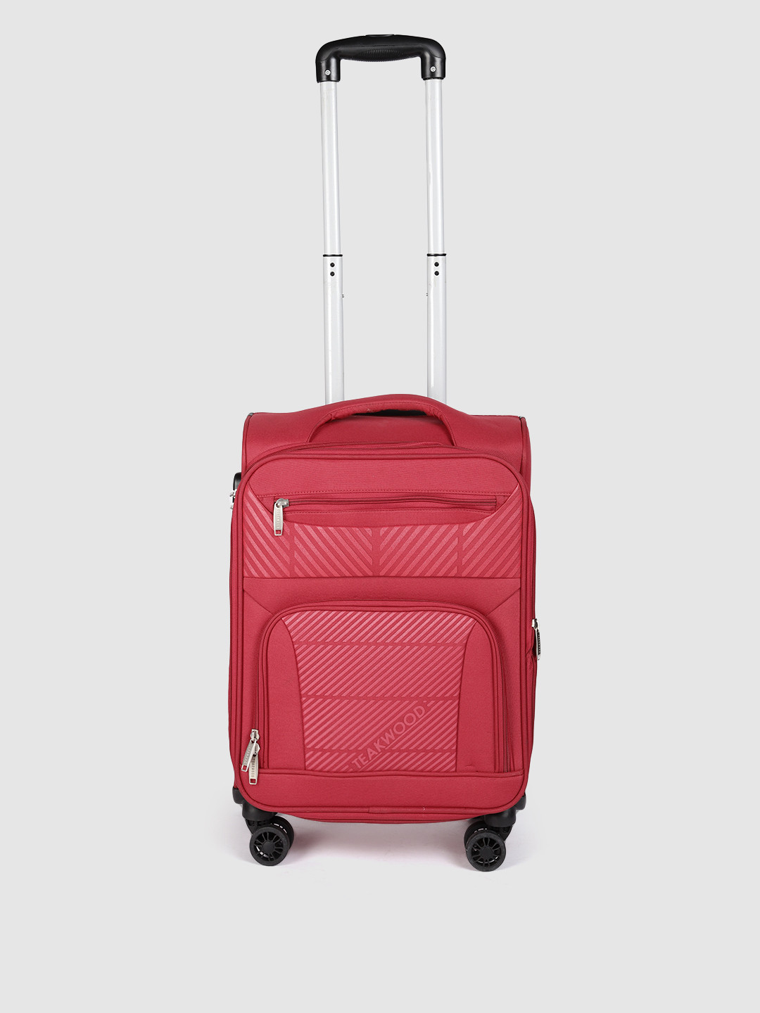 Buy Teakwood Leathers 360 Degree Rotation Soft Trolley Bag Small Sized ...