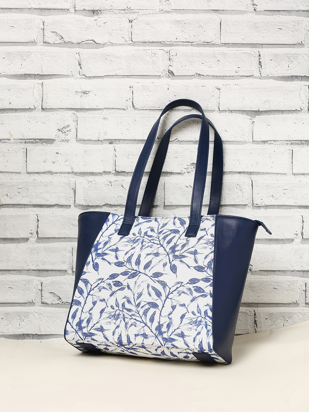 Buy Mast And Harbour Blue And White Floral Printed Oversized Structured