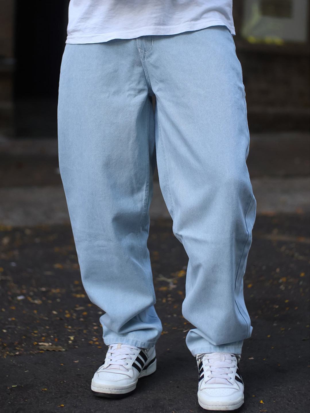 Buy Powerlook Men Boyfriend Fit Clean Look Light Fade Cotton Jeans ...