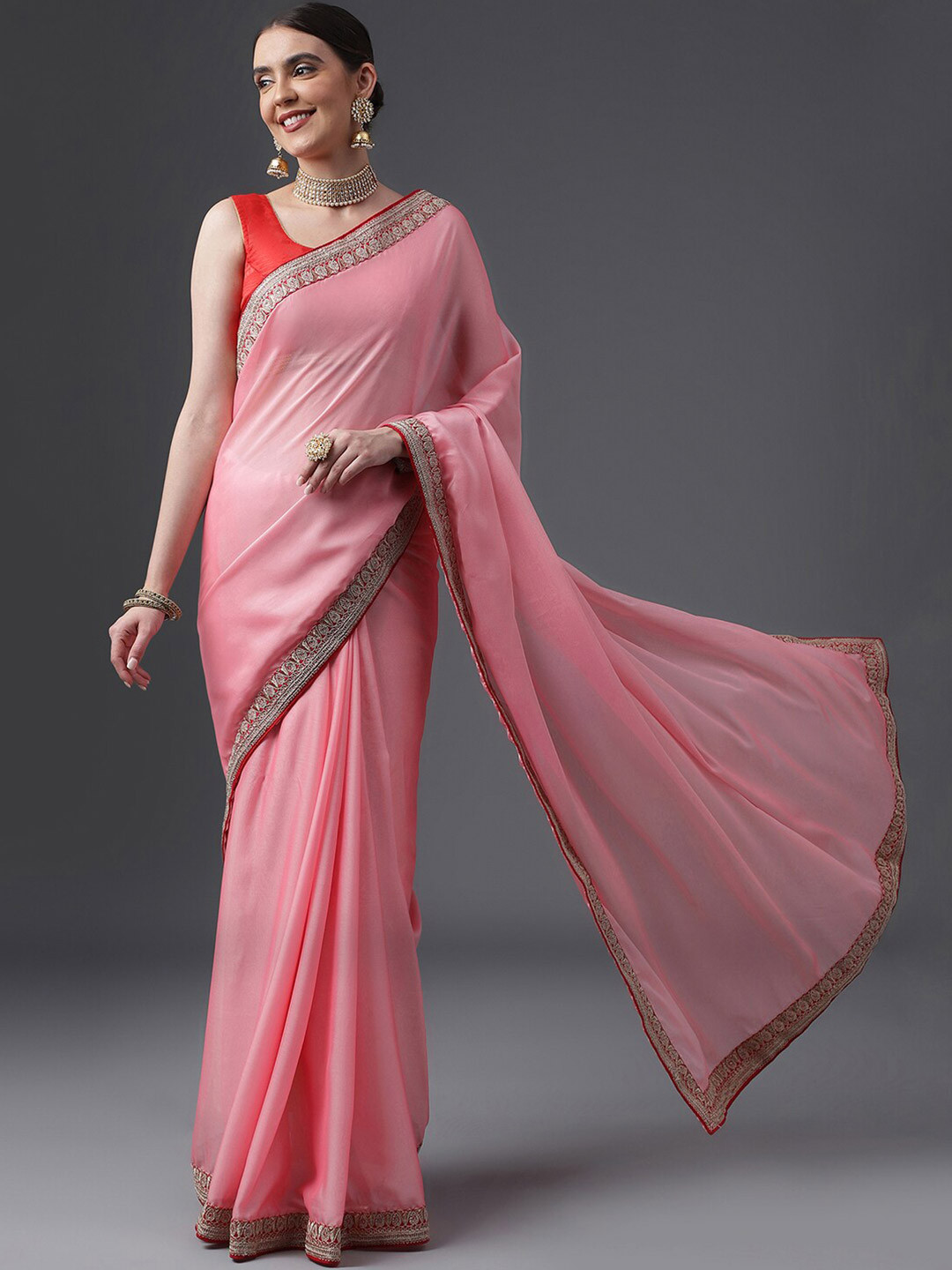 Buy Kasee Embroidered Pure Silk Saree - Sarees for Women 23933632 | Myntra