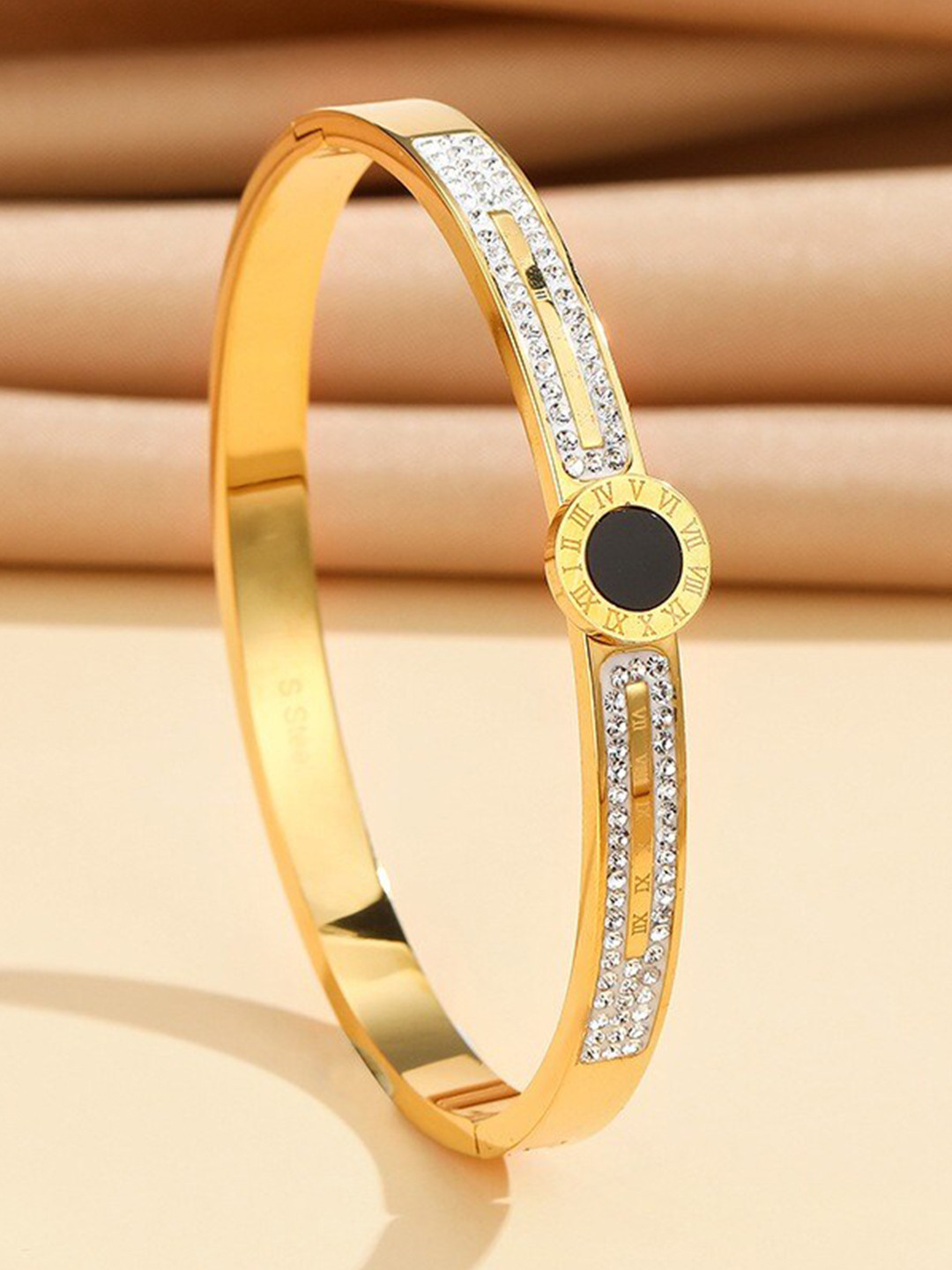 Buy MYKI Women Gold Plated Kada Bracelet - Bracelet for Women 23937040 ...