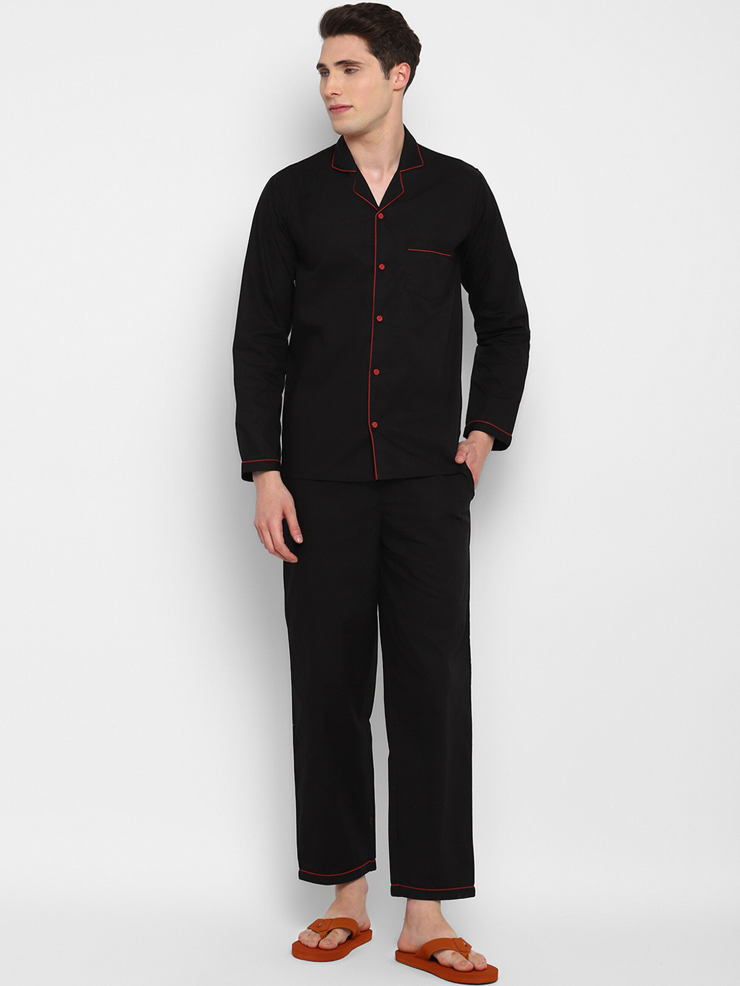 Buy Shopbloom Pure Cotton Night Suit MC 627 LS - Night Suits for Men ...