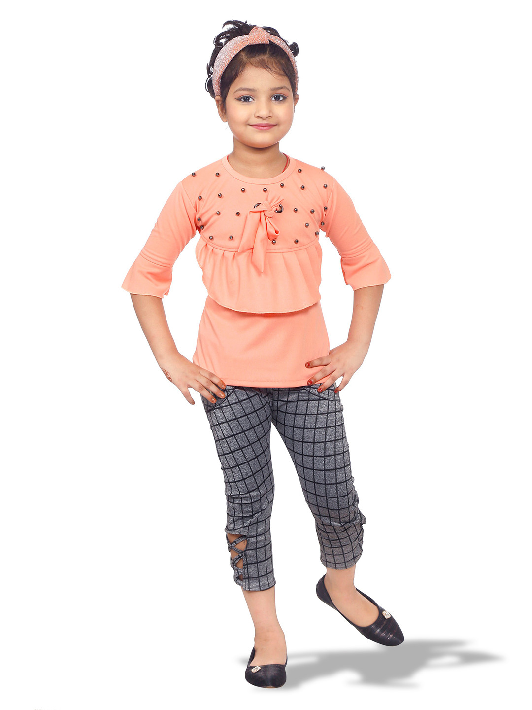 Buy CELEBRITY CLUB Girls Embellished Top With Capris - Clothing Set for ...