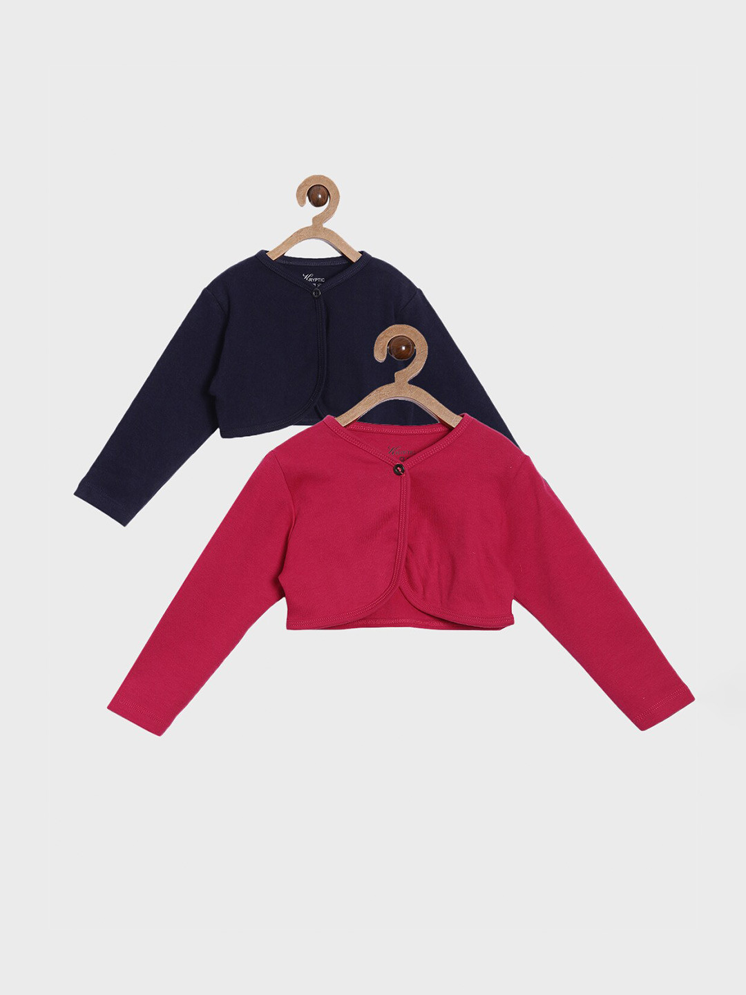 Buy Kryptic Girls Pack Of 2 Crop Button Shrug - Shrug for Girls ...