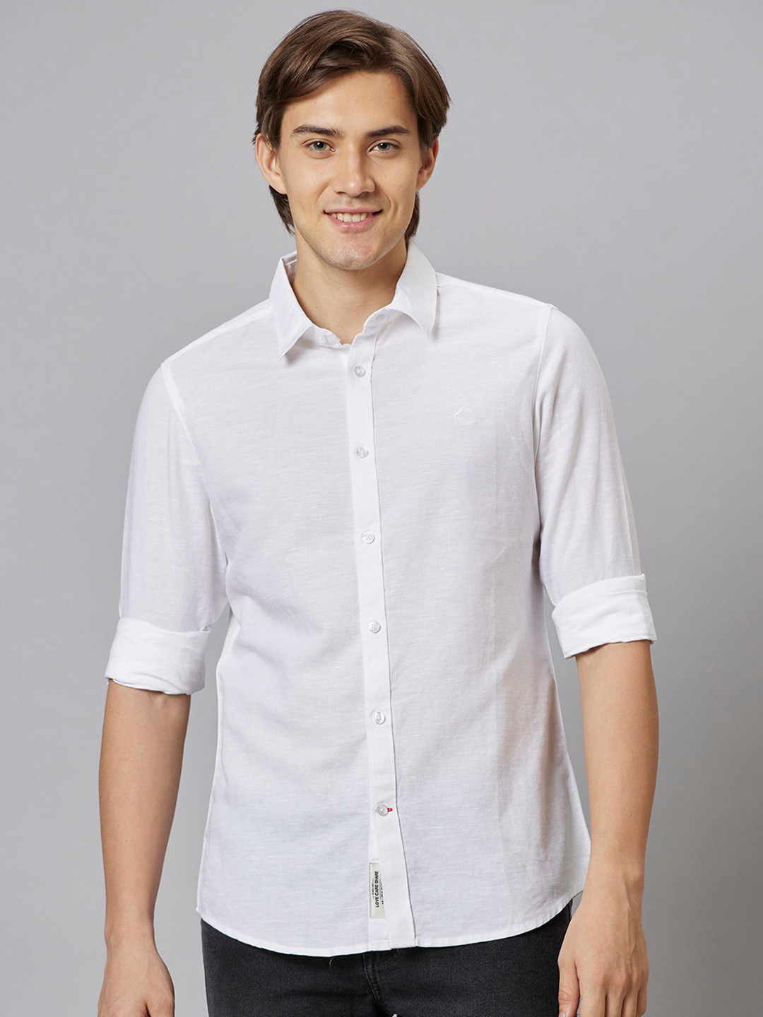 Buy Being Human Linen Cotton Slim Fit Opaque Casual Shirt - Shirts for Men 23951722 | Myntra