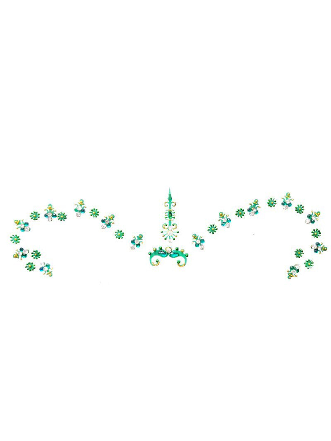 Buy Comet Busters BJ005 Temporary Jewel Handcrafted Tattoo Green ...