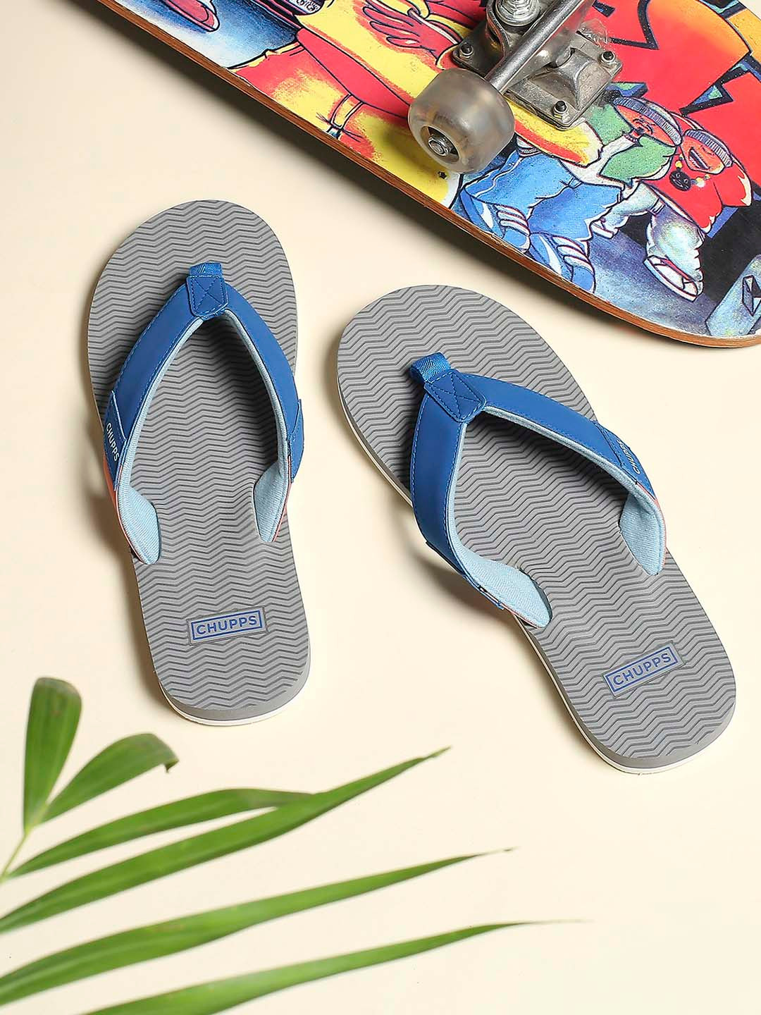 Buy CHUPPS Men Wyld Solid URO Foam Comfort Flip Flop - Flip Flops for ...