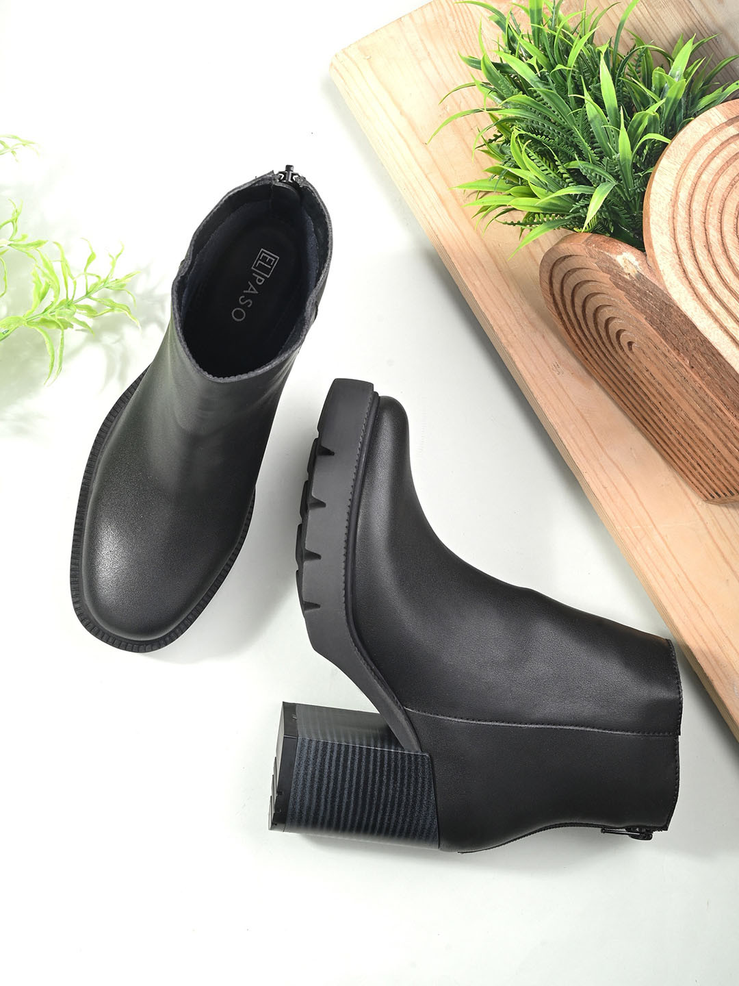 Buy El Paso Women Platform Heeled Mid Top Regular Boots - Boots for ...