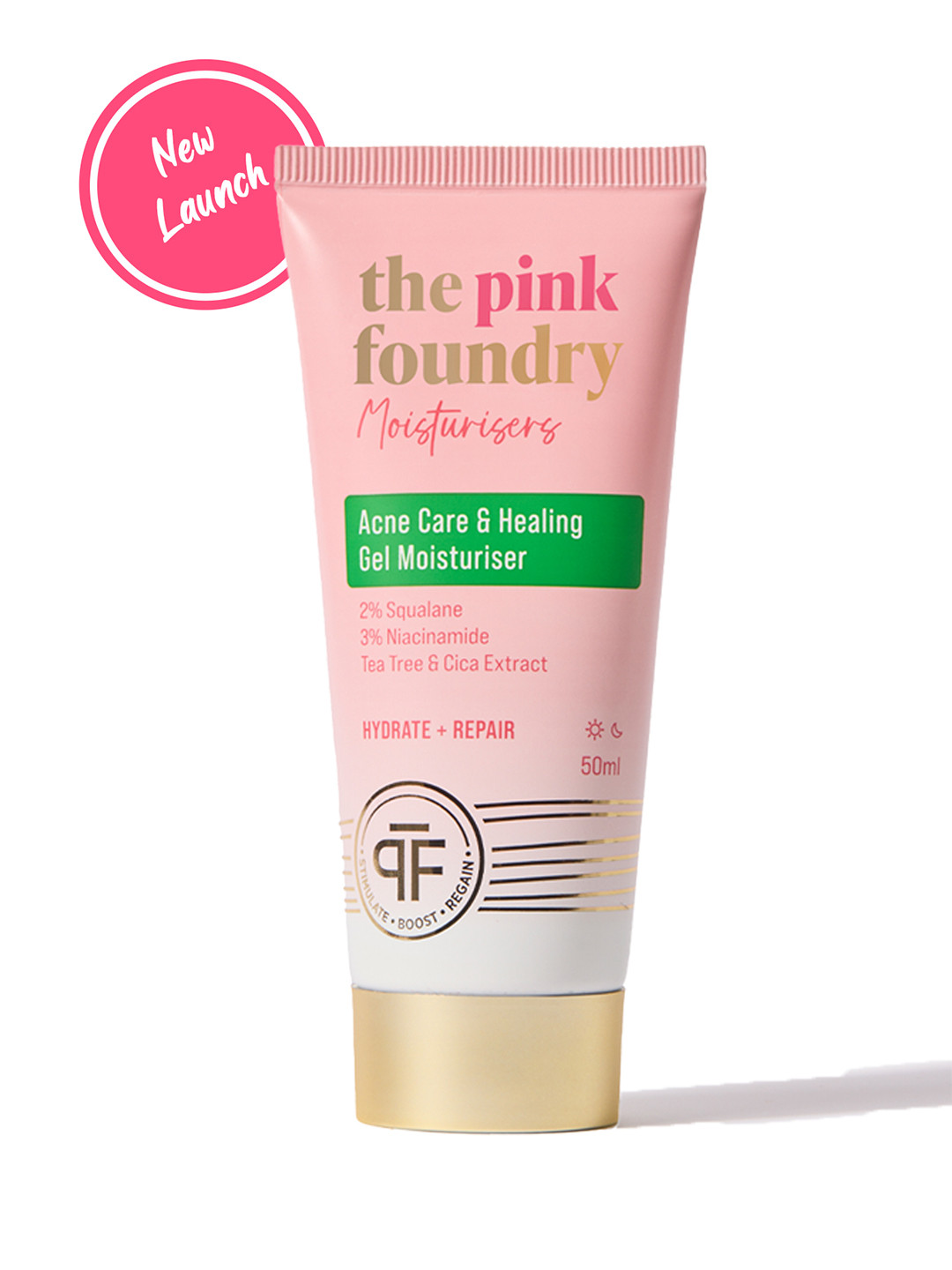 Buy The Pink Foundry Acne Care & Healing Gel Moisturiser 50ml - Skin ...