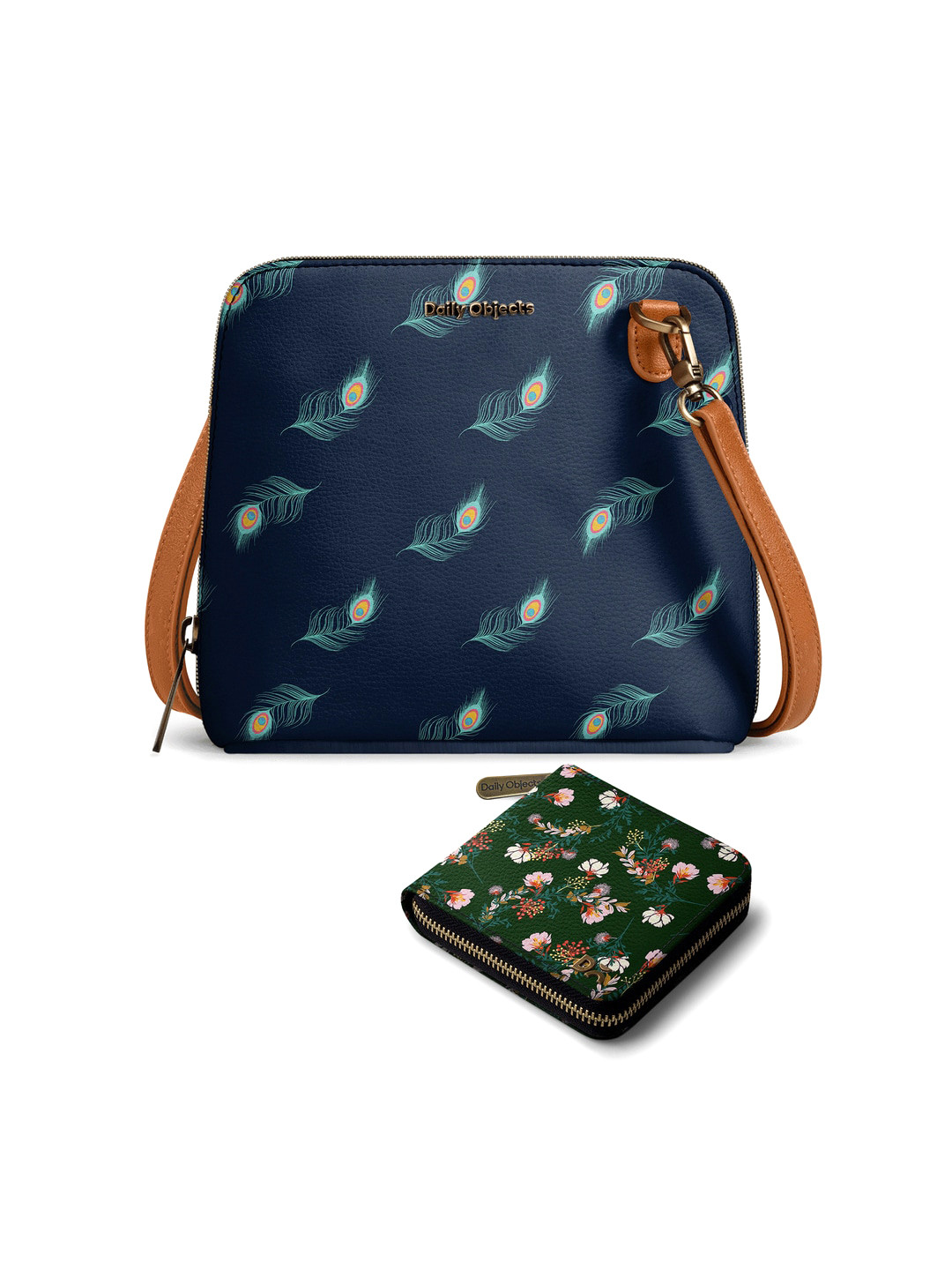 Buy DailyObjects Multicoloured Printed Leather Swagger Sling Bag With ...