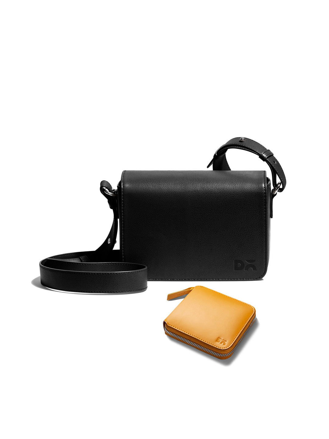 Buy DailyObjects Leather Structured Sling Bag With Zip Wallet ...