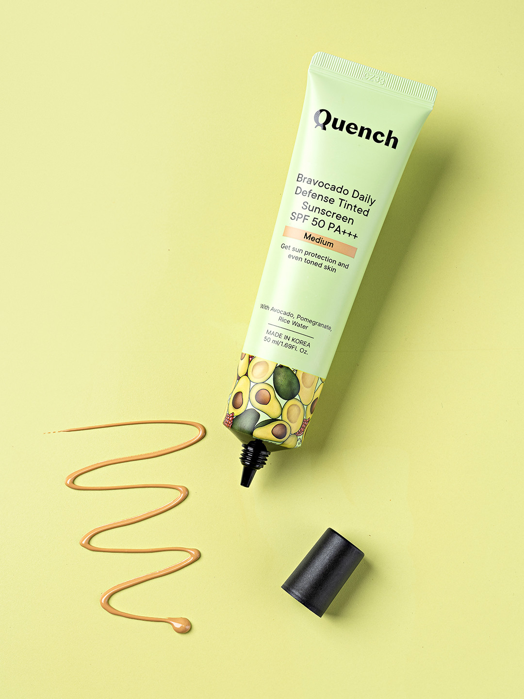 Buy Quench Daily Defense SPF 50 PA+++ Tinted Sunscreen 50 Ml Medium ...