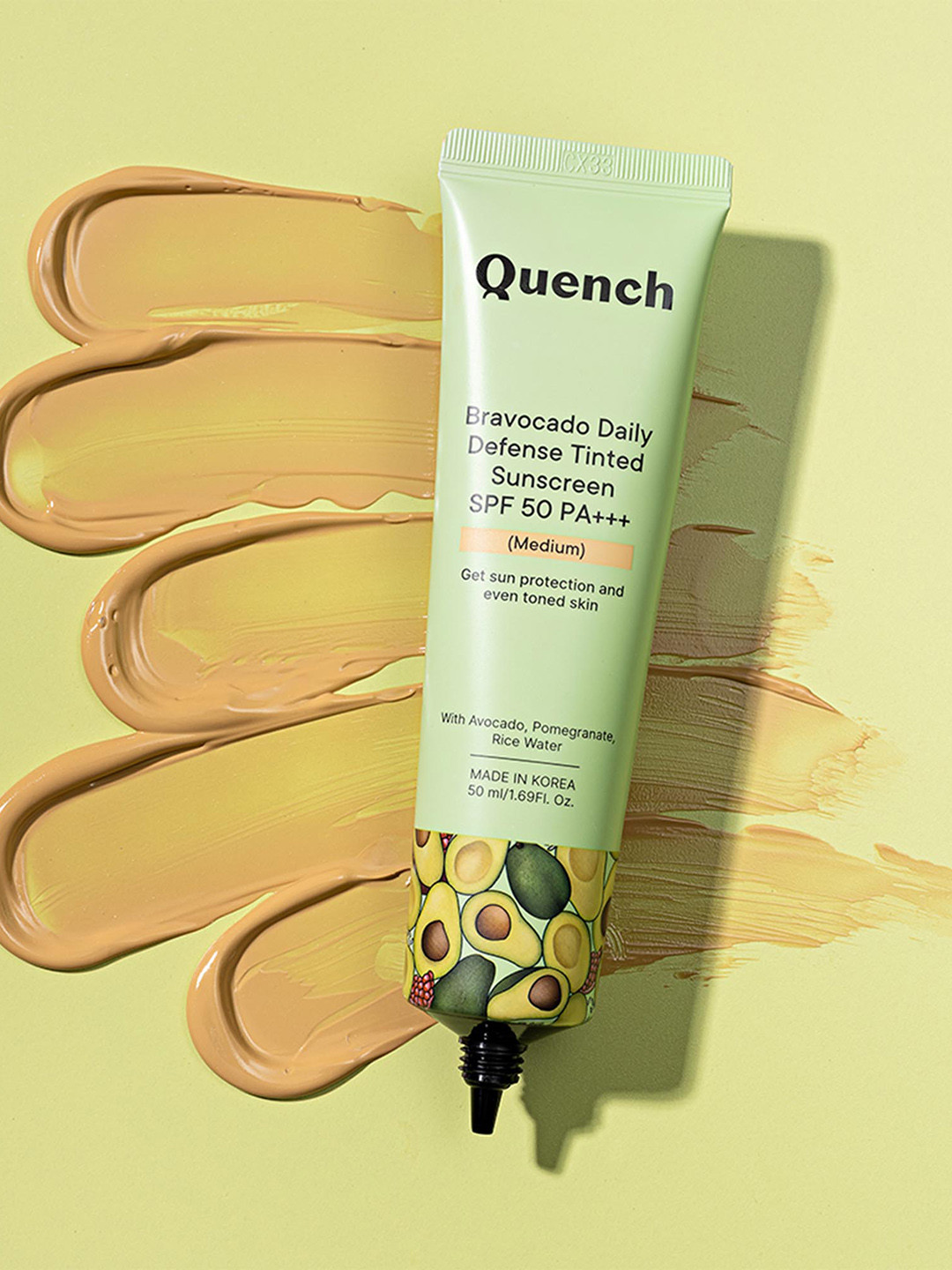 Buy Quench Botanics Bravocado Daily Defense SPF50 Tinted Sunscreen 50 ...