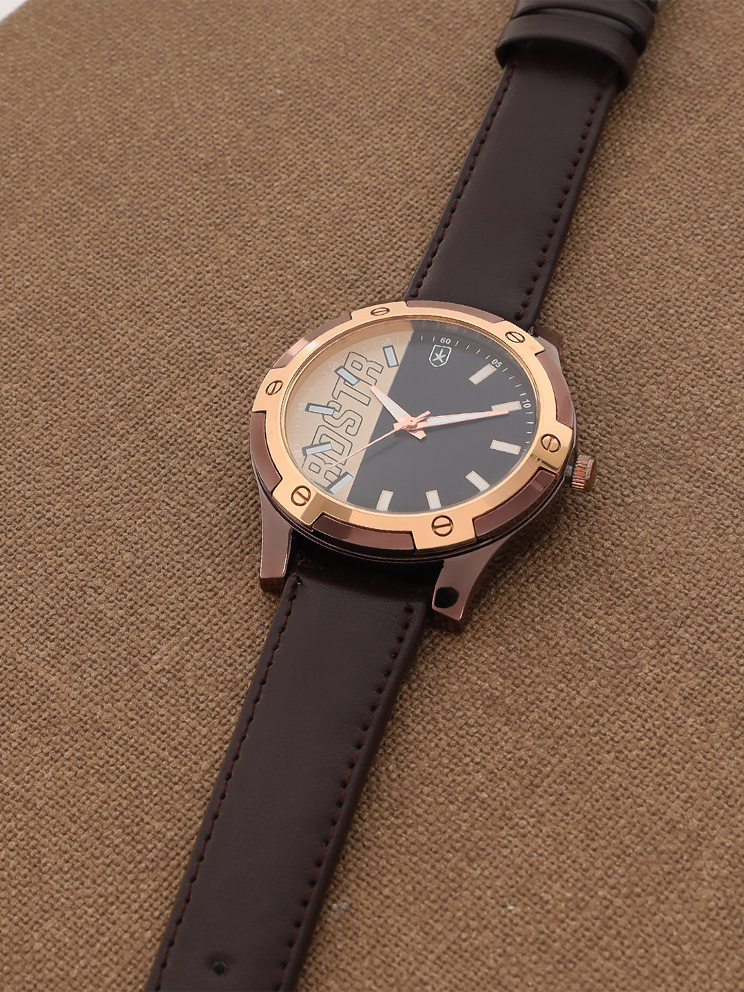 Buy Roadster Men Scratch Resistant Leather Strap Analogue Watch RDM002D ...