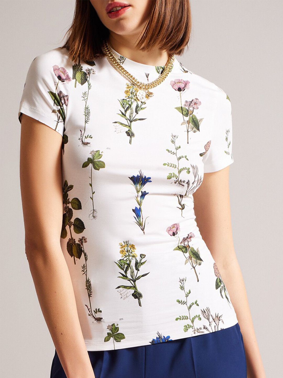 Buy Ted Baker Floral Printed Round Neck Top - Tops for Women 23985252 ...