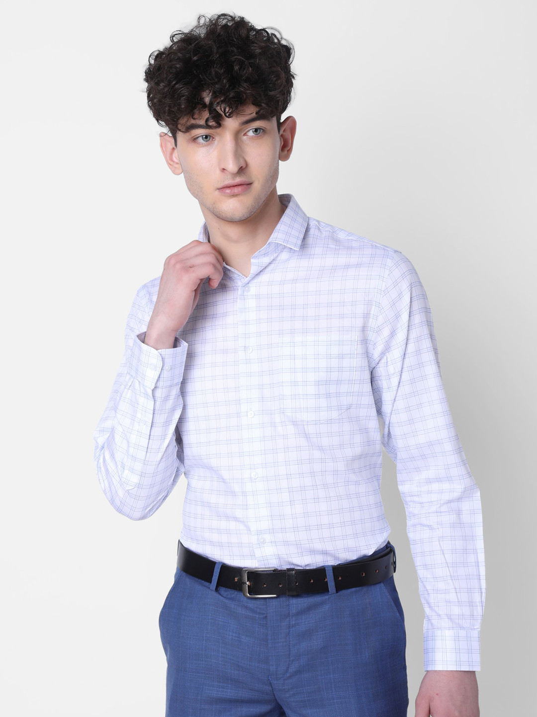 Buy J Hampstead Classic Checked Formal Shirt - Shirts for Men 23987522 ...