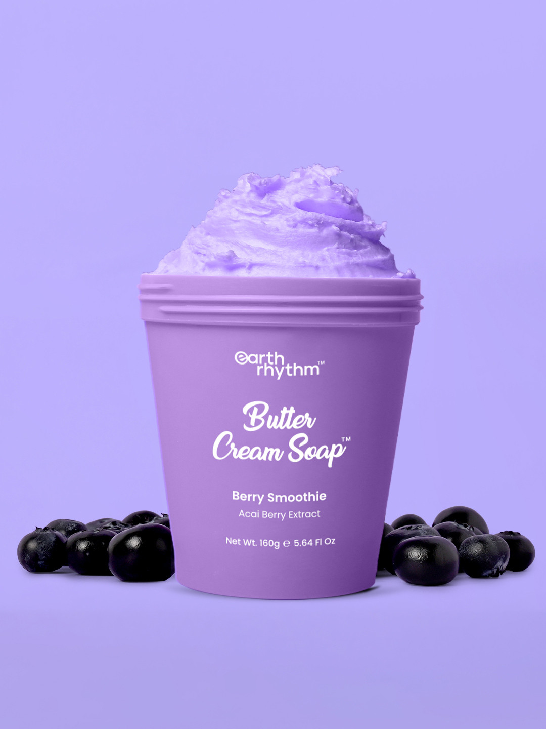 Buy Earth Rhythm Berry Smoothie Butter Cream Soap With Acai Berry ...