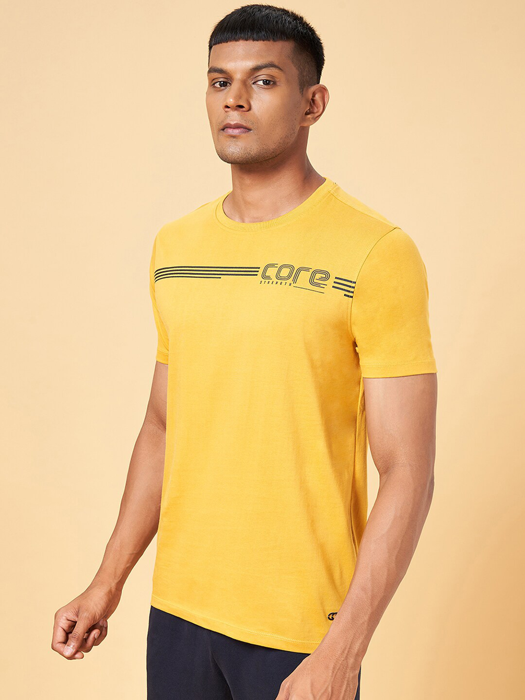 Buy Ajile By Pantaloons Slim Fit Cotton Sports T Shirt - Tshirts for ...