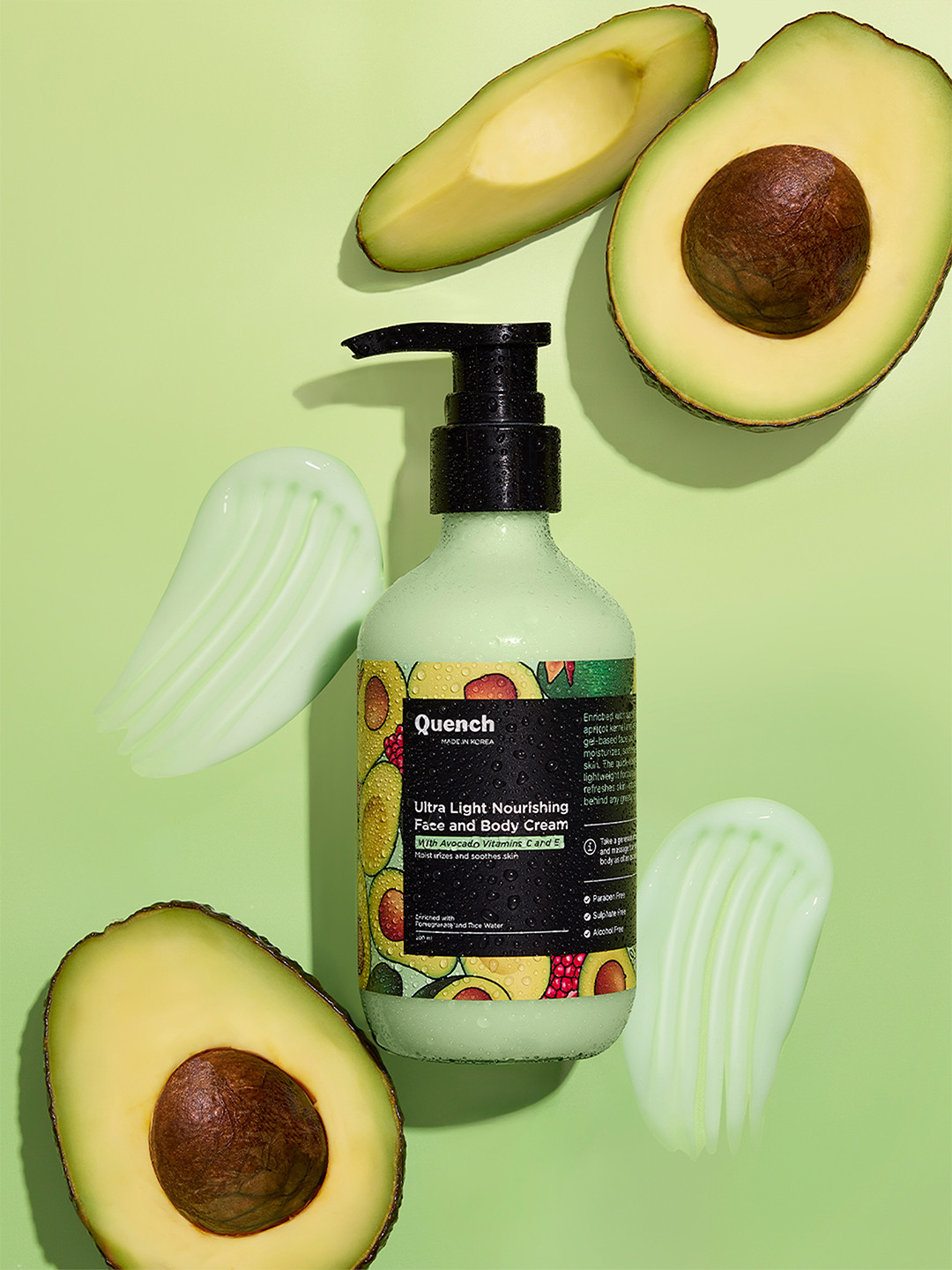 Buy Quench Ultra Light Nourishing Body Lotion With Avocado & Vitamin E ...