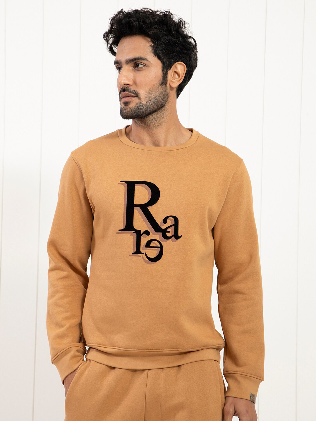 Buy RARE RABBIT Men Argyll Typography Printed Sweatshirt - Sweatshirts ...