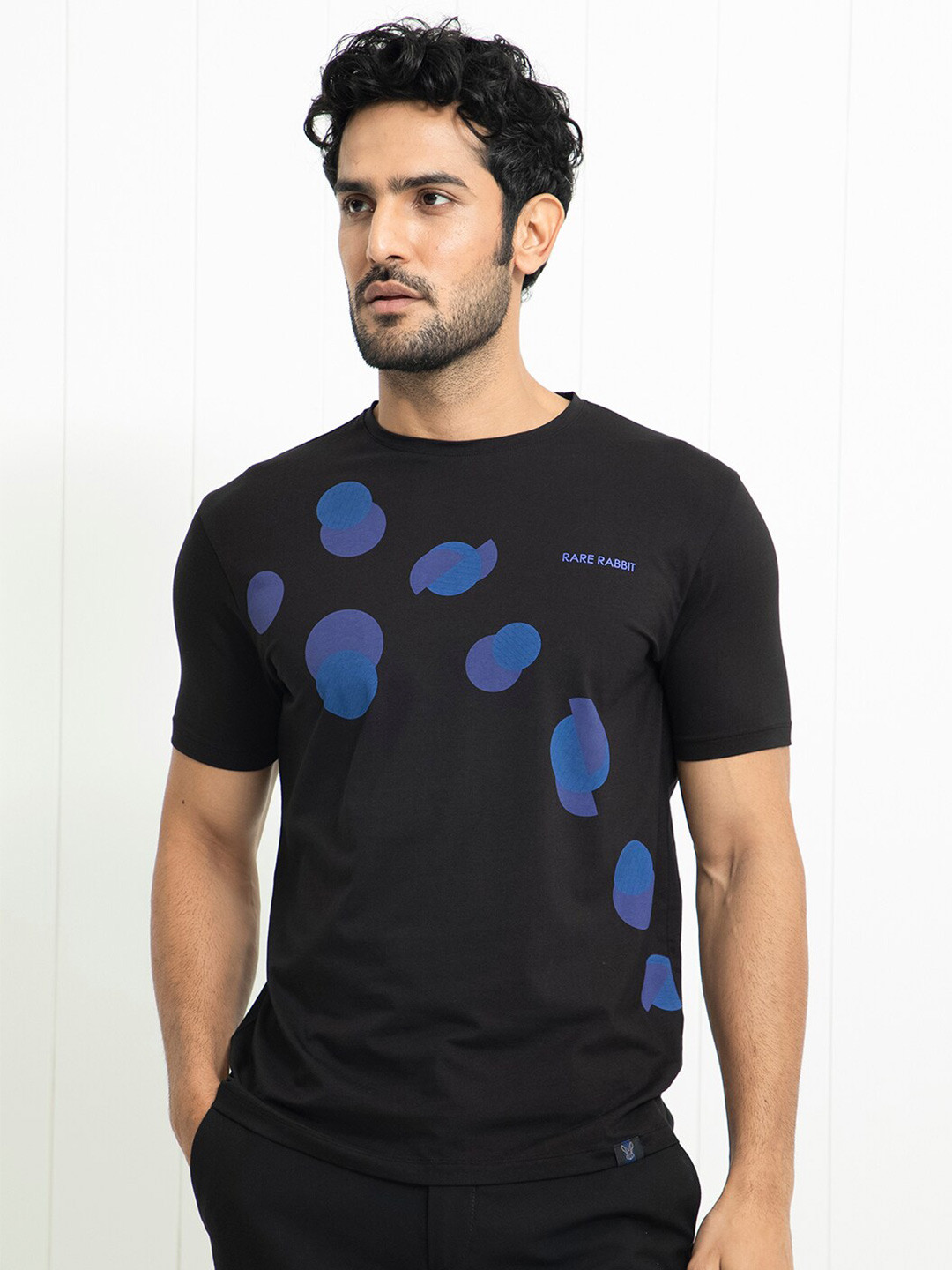 Buy RARE RABBIT Men Rings 4 Slim Fit Solid Polo Collar T Shirt ...