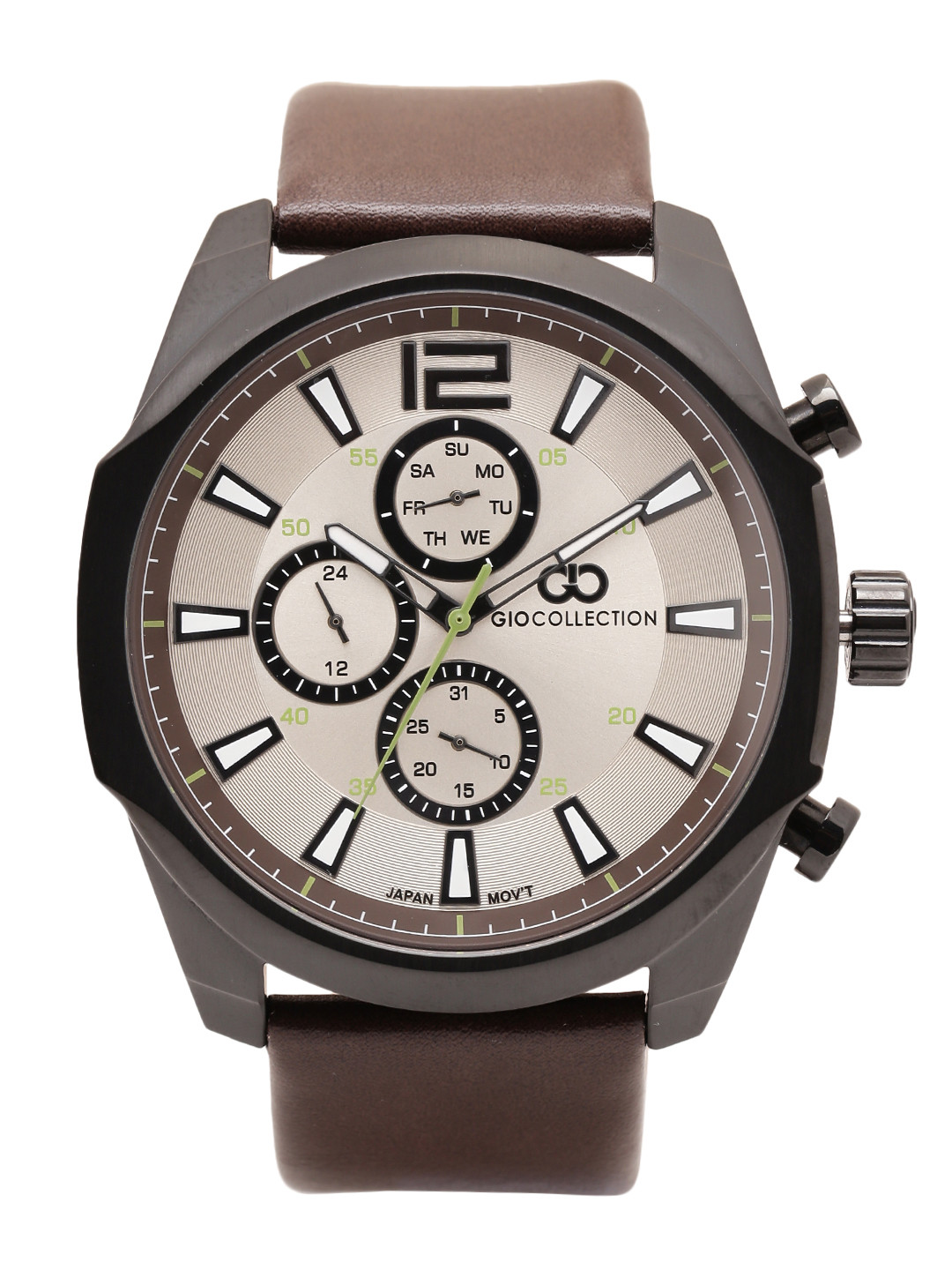 Buy GIO COLLECTION Men Silver Toned Analogue Watch G1036 04 - Watches ...