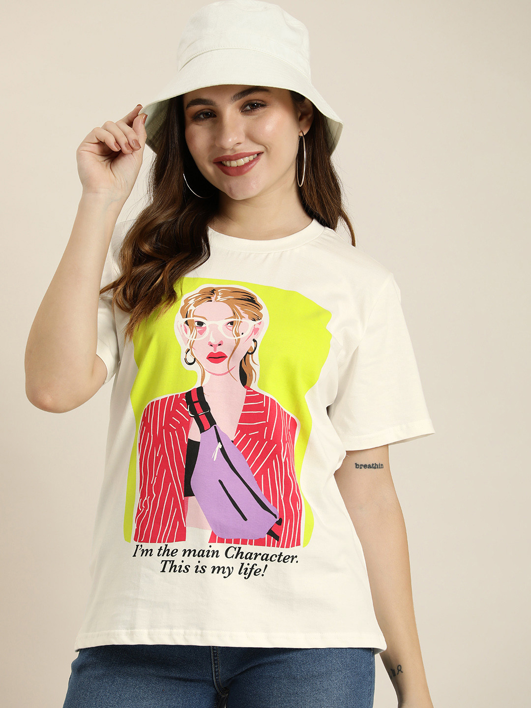 Buy HERE&NOW Women Graphic Printed T Shirt - Tshirts for Women 24009664 ...