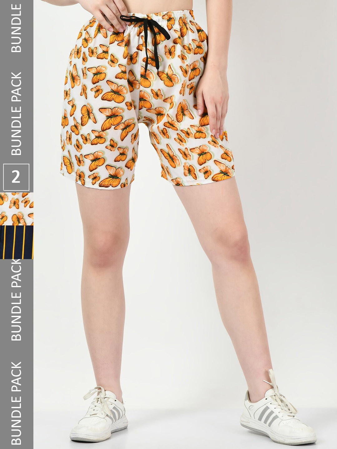 Buy BAESD Women Multicoloured Printed High Rise Shorts - Shorts for ...